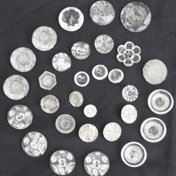 Glass Buttons - Etsy UK