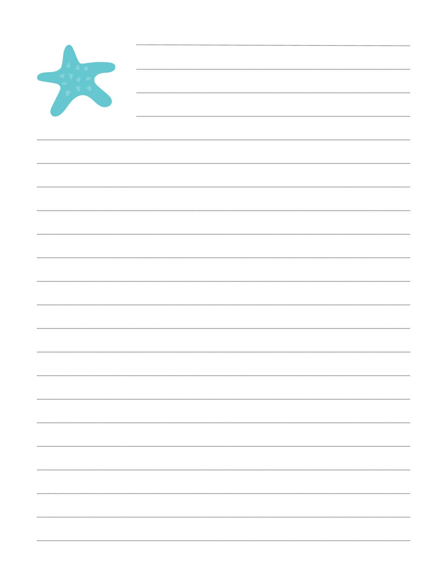 Printable Note Pages in Marine Style Design - PDF, Printable Notebook ...