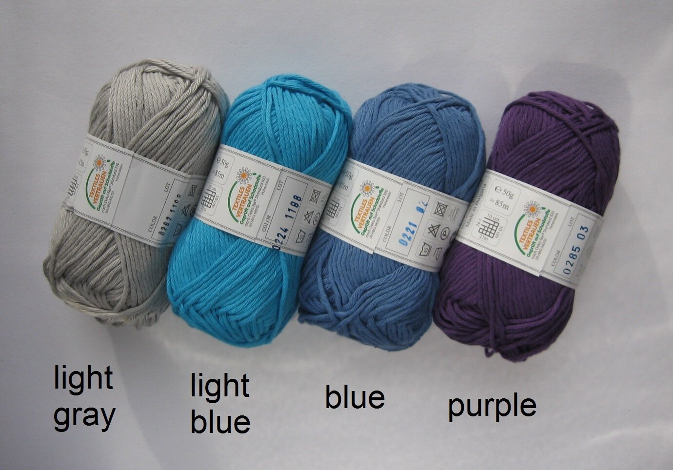 100% Cotton Yarn COTTON PASSION, Soft, Oeko-tex, Crocheting Yarn ...