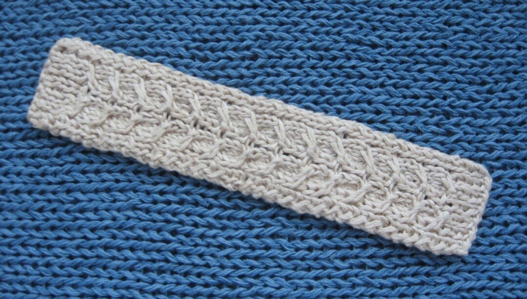 DIY Pdf Pattern, Folksy Flax Knit Bookmark Pattern, Handmade Bookmark ...