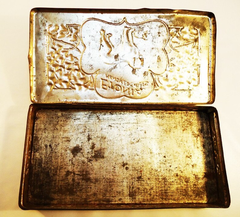 The Irish Embossed Tin Box.1910 - Etsy
