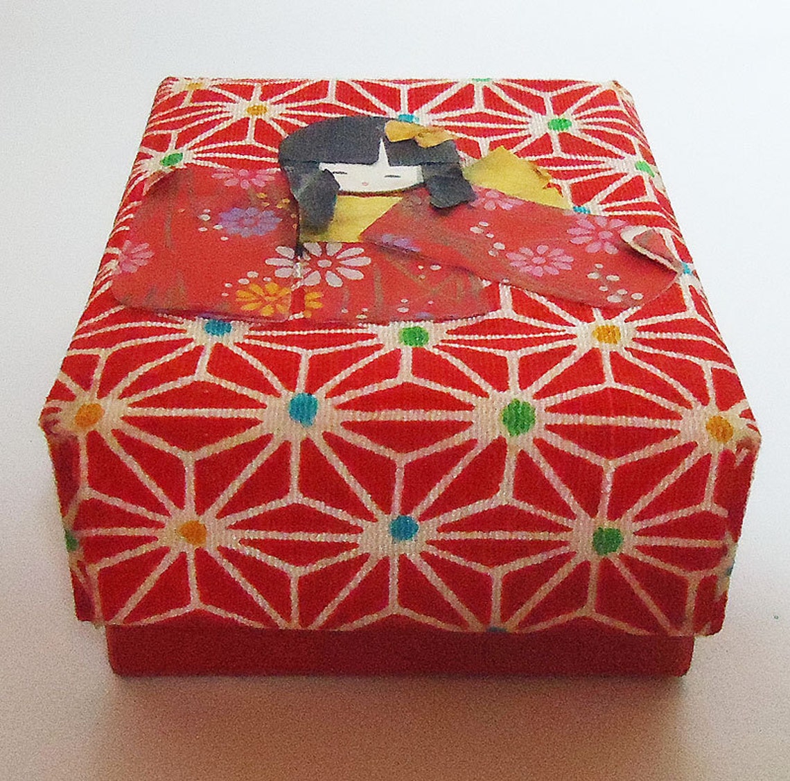 The Japanese Kimono Washi Paper Box. 70s - Etsy