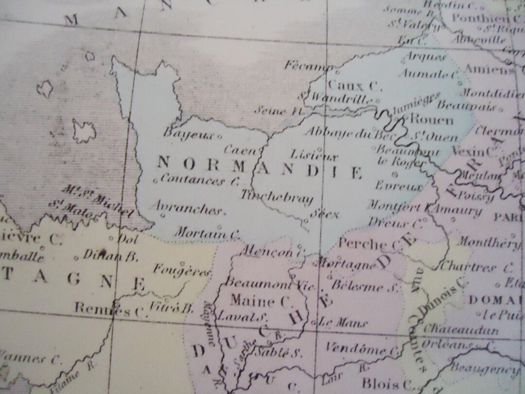 The Fantastic Authentic 1881 French Maps.n7.europe Feodale and France ...