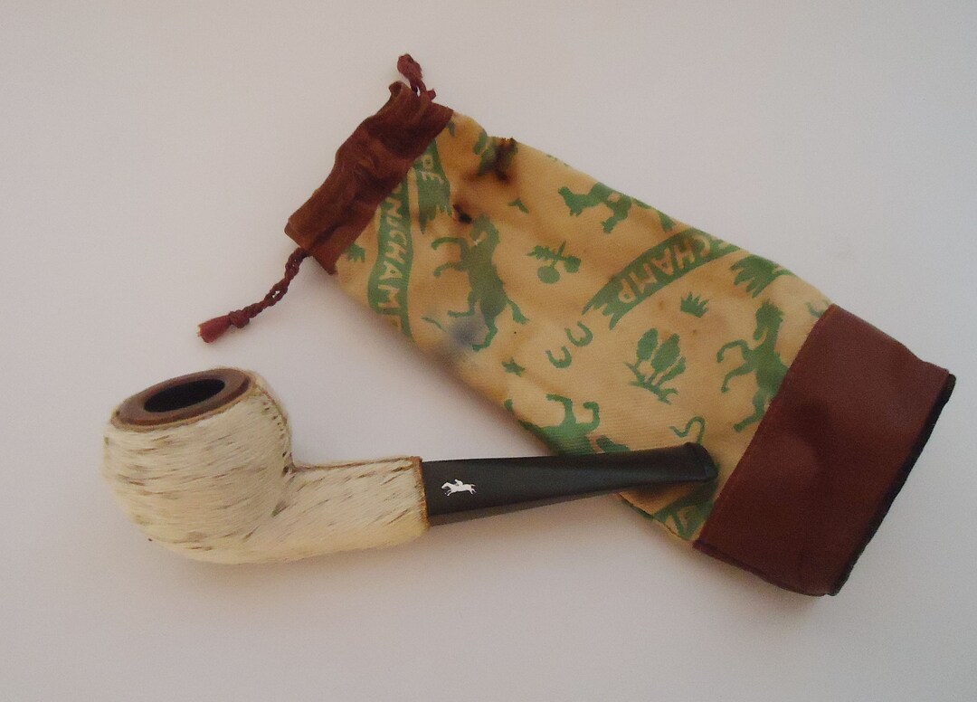 The French Longchamp Pipe. A Luxury Leather-covered Pipe.60s.xtra Rare ...