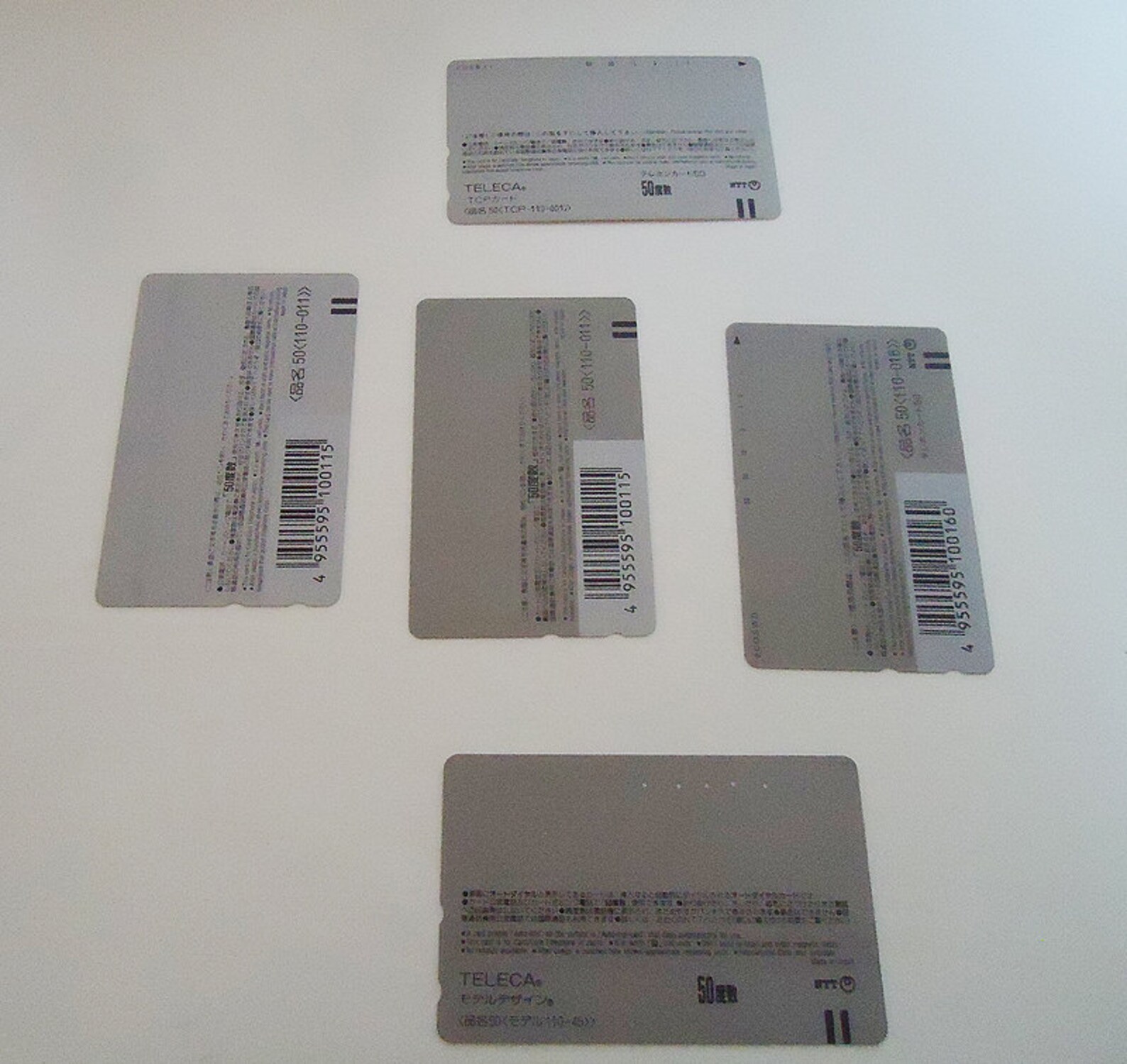 Authentic Five Japanese Telephone Cards. Used.80s - Etsy