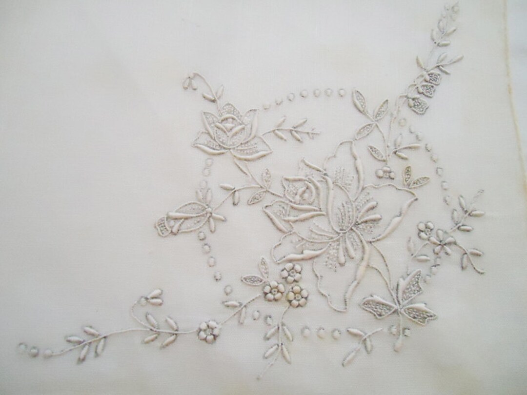 The Vintage Handmade Swatow Lace Handkerchief.30s-n3 - Etsy