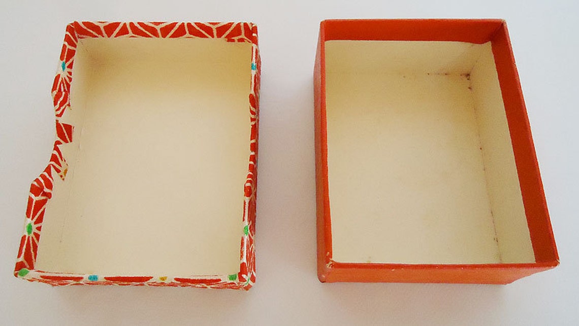 The Japanese Kimono Washi Paper Box. 70s - Etsy