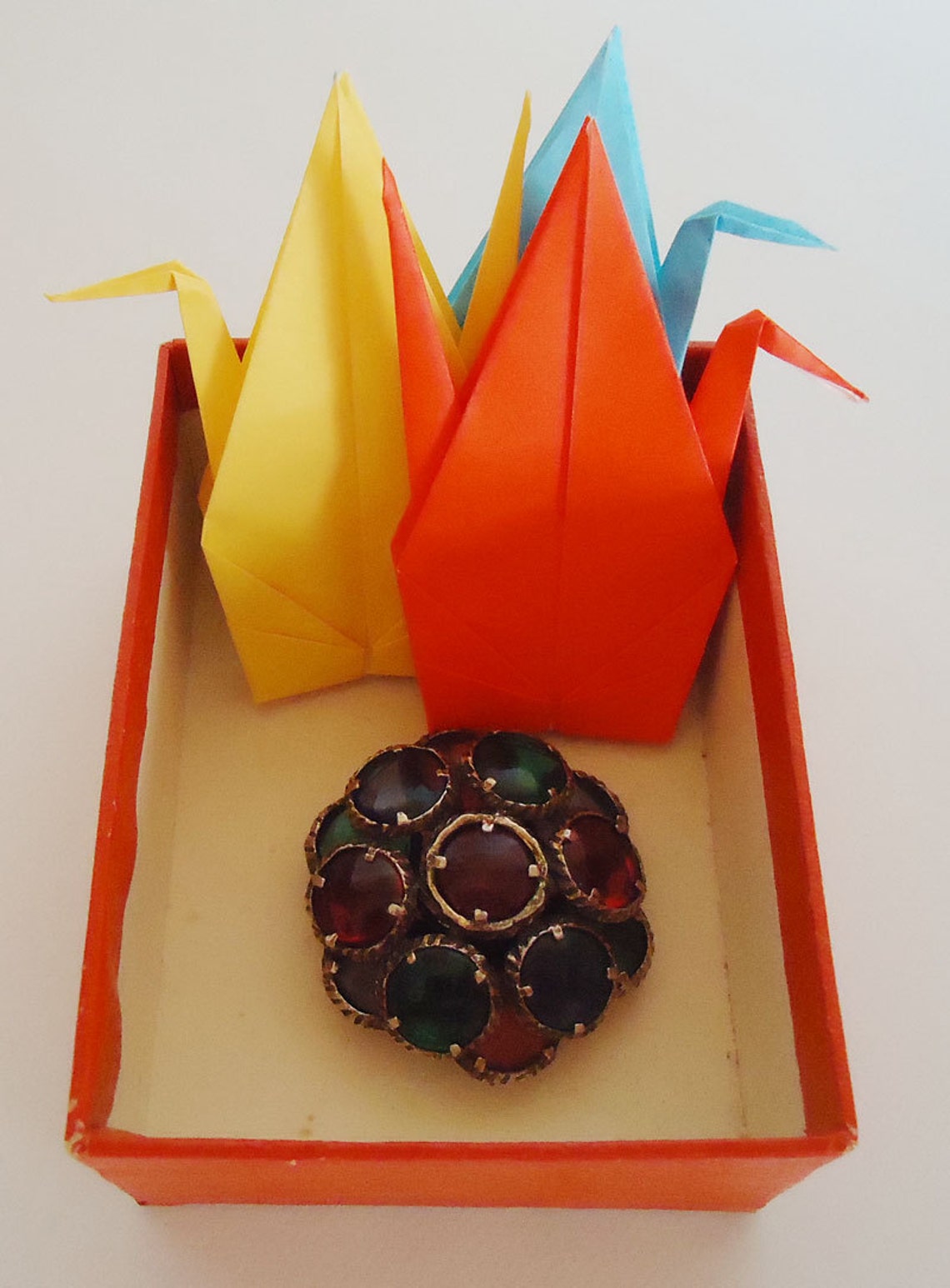 The Japanese Kimono Washi Paper Box. 70s - Etsy