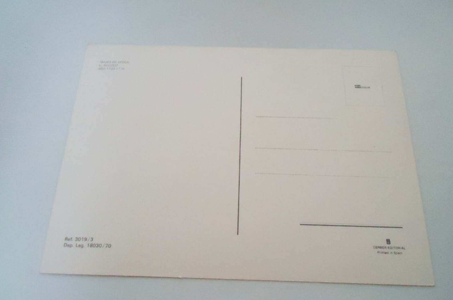 The Rococo Boy Postcard.70s. - Etsy