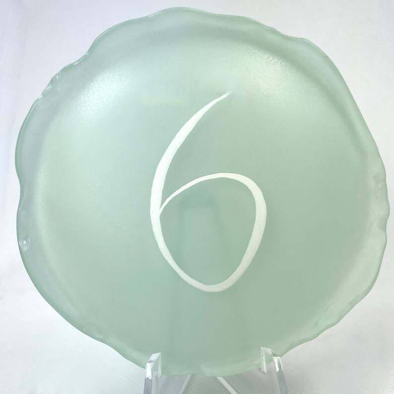 Sea Glass Table Signs With Acrylic Stands - Etsy
