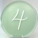 Sea Glass Table Signs With Acrylic Stands - Etsy