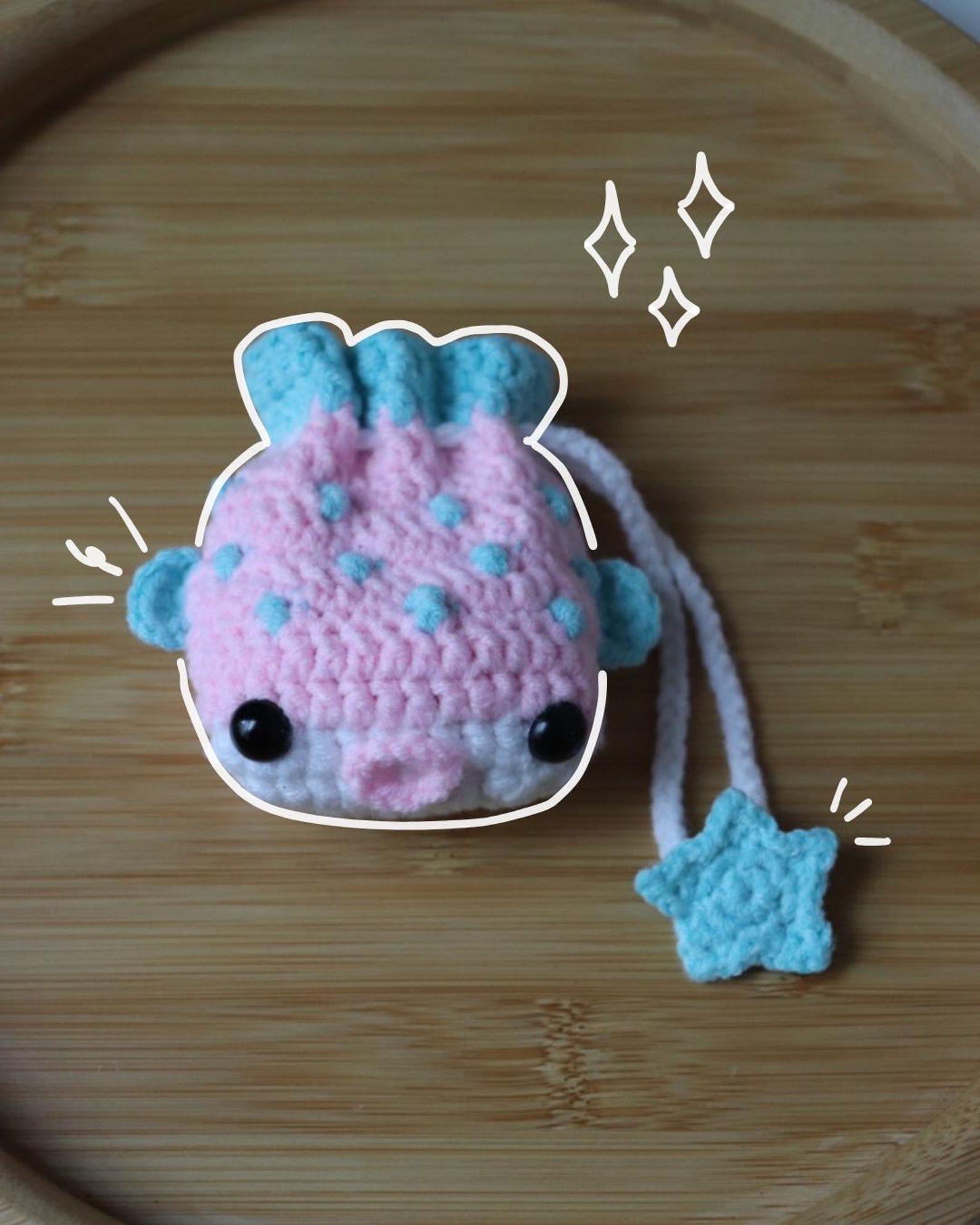 Crocheted PUFFER FISH Pouch!! - Etsy