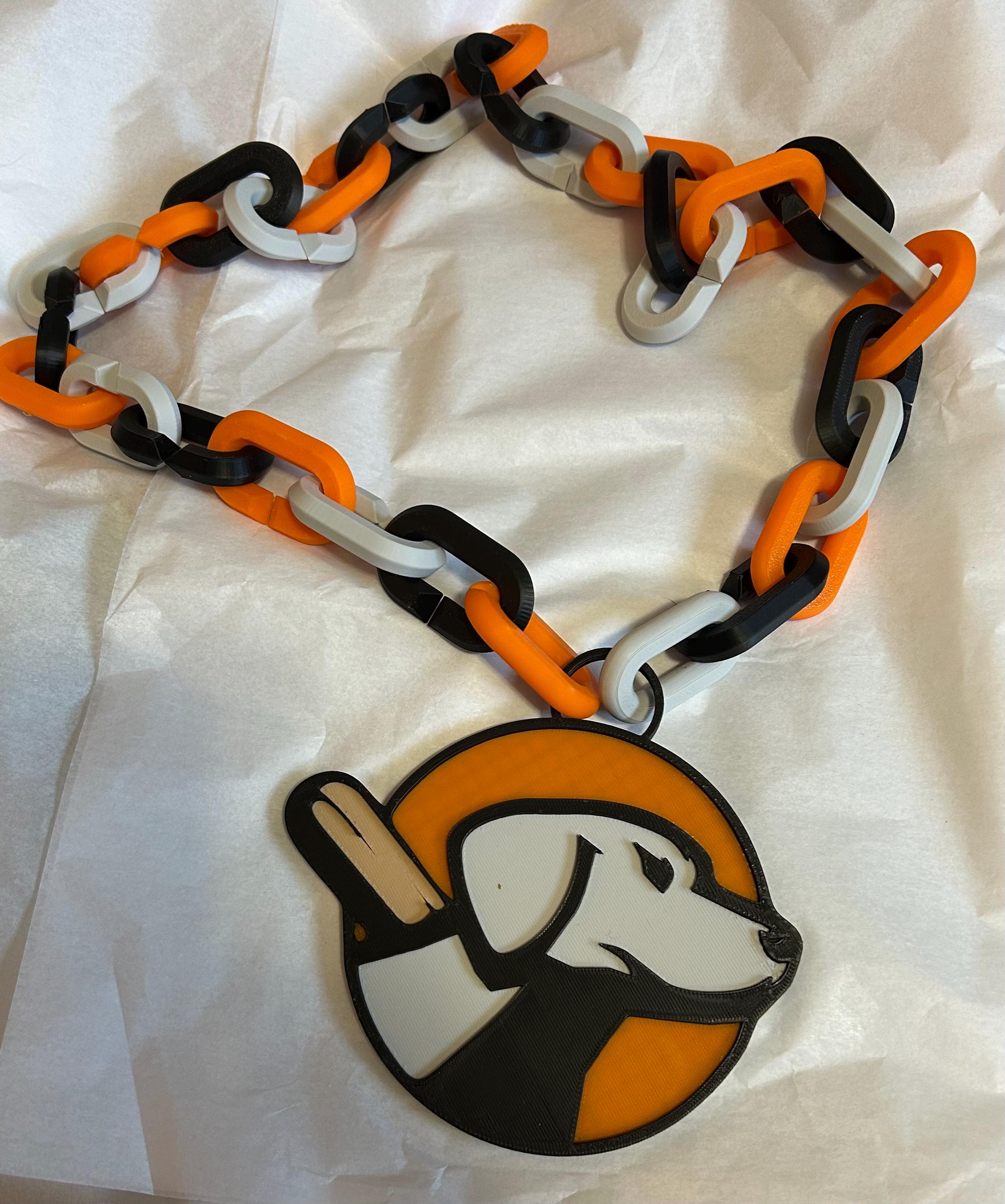 Custom 3D Printed Sports Team Chain Necklace - Etsy