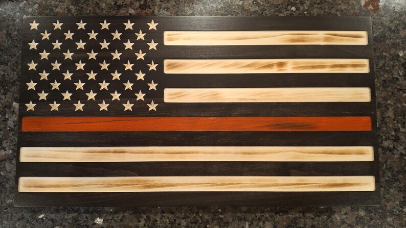 100% Made in the U.S.A. American Flag Sign - Firefighter - Etsy