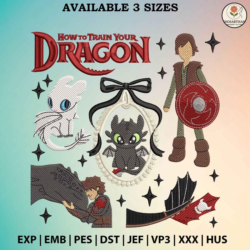 Toothless Embroidery - Etsy