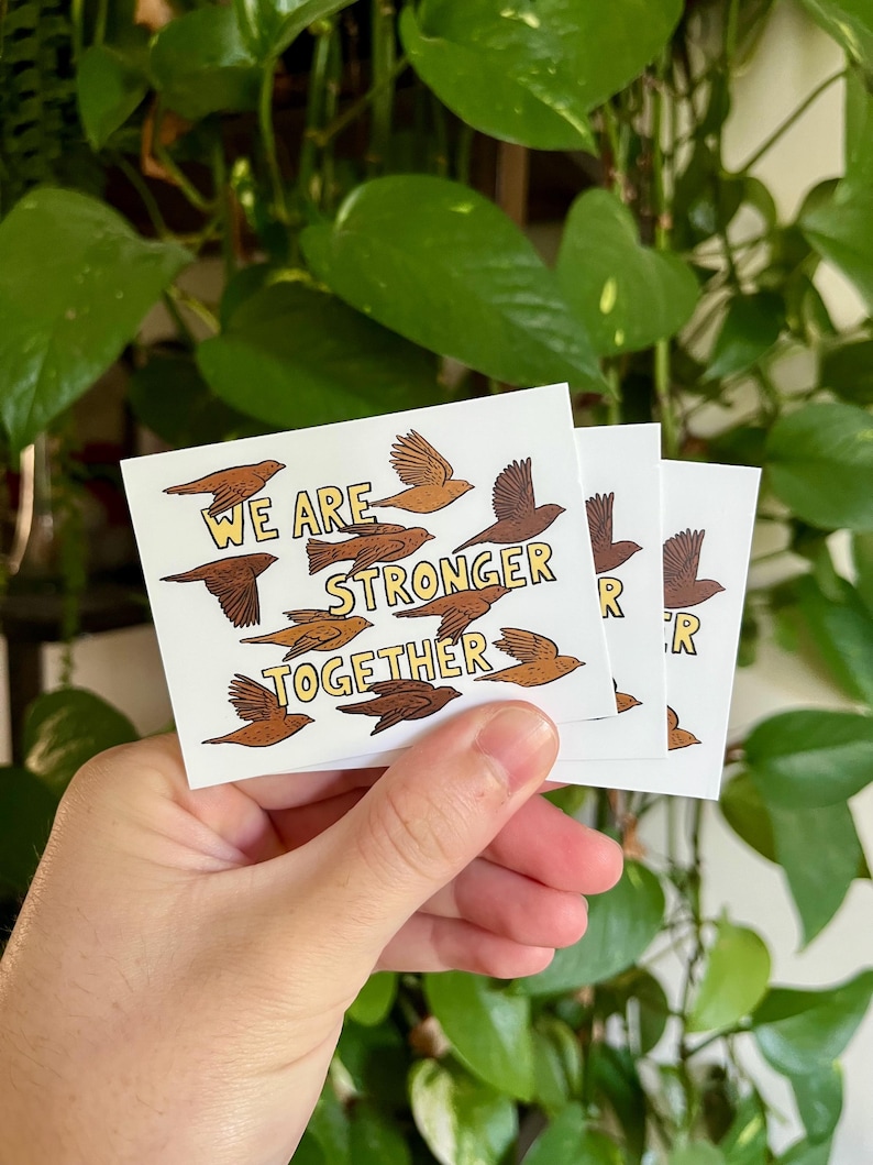 We Are Stronger Together – Sticker - Etsy