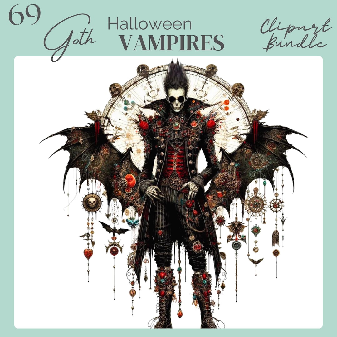 69 Vampire Clipart, Goth Grunge Vampires PNG\JPG, Dark Aesthetic ...