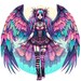 Pastel Goth Angel Clipart: Punk Kawaii Fantasy Art (PNG/JPG Digital ...