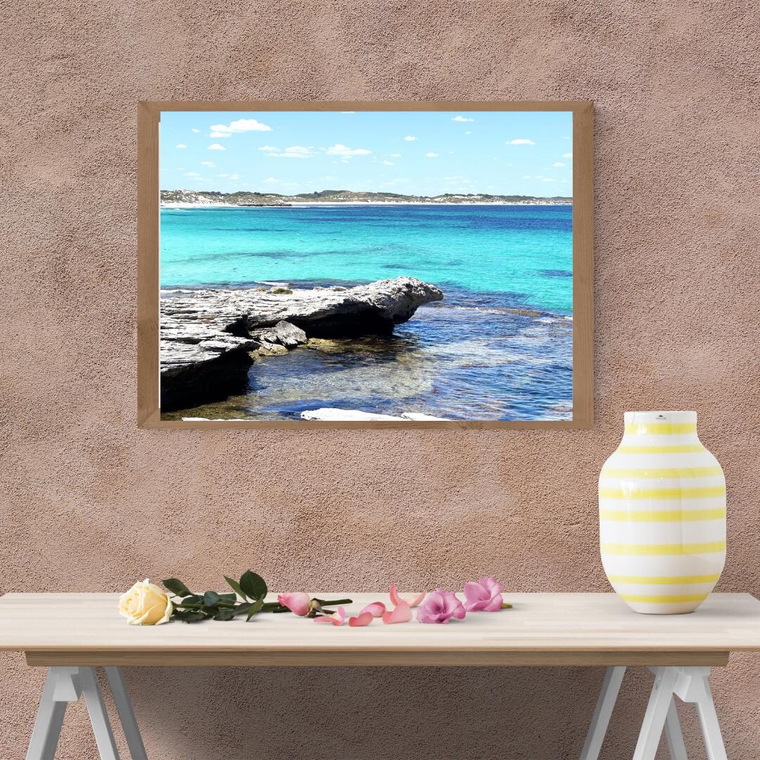 Rottnest Island Ocean Print | Western Australia Coastal Wall Art | High ...