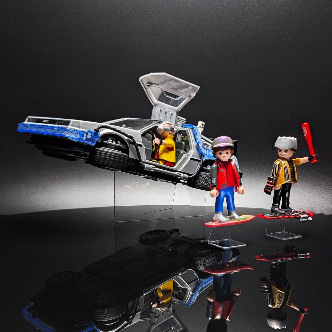BTTF2 Time Machine & Hoverboards Display Stand | for Playmobil BTTF2 ...
