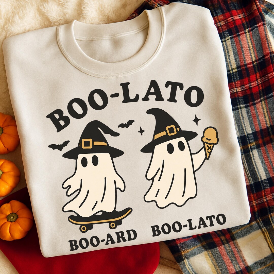 Skateboard Ghost PNG, Ice Cream Ghost SVG, Spooky Season Digital ...