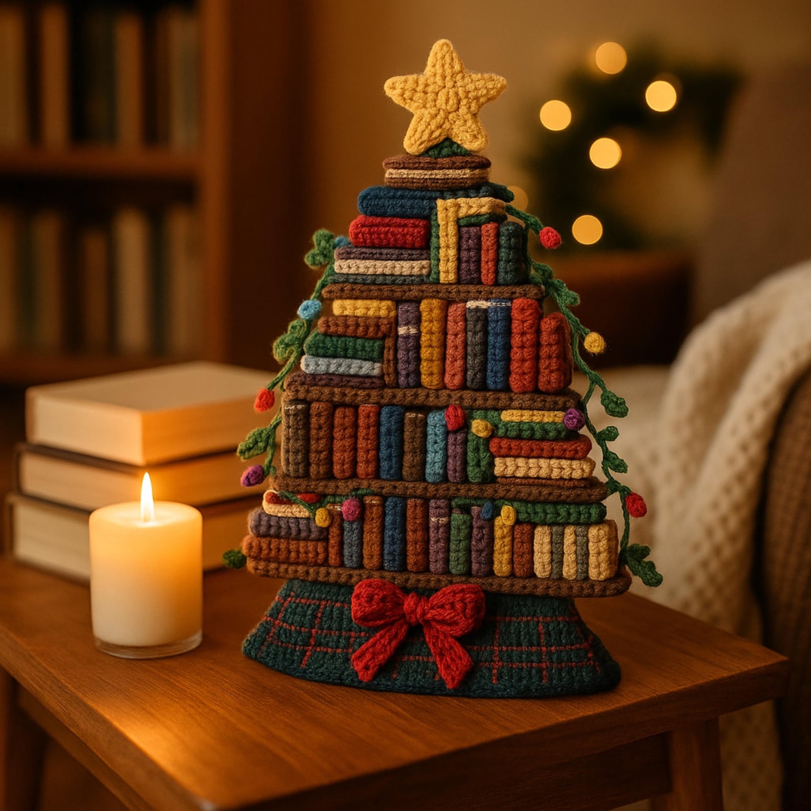 Crochet Christmas Book Tree Pattern: Holiday Decor (PDF Pattern) - Etsy