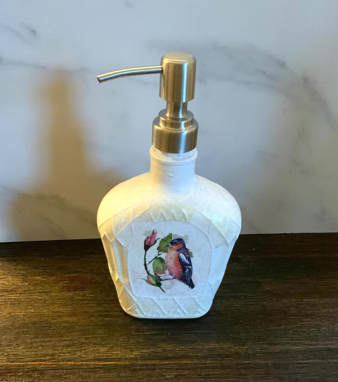 Crown Whiskey Recycled Bottle Soap Dispenser Small Bottle - Etsy