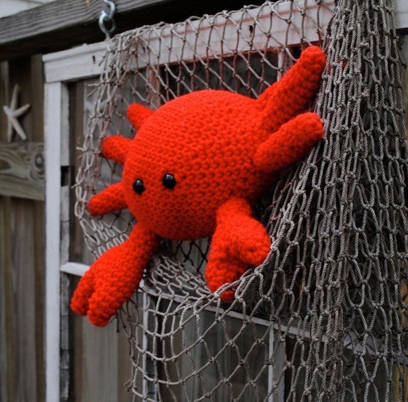 Woolie Crab Hand Crocheted Plush PDF Patten | Etsy