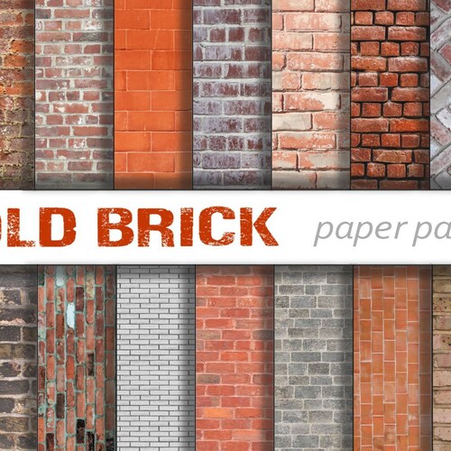 24 Brick Walls Textures Brick Digital Paper Pack Brick Wall - Etsy