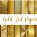 Elegant GOLD FOIL PAPERS 14 Gold Digital Printable | Etsy
