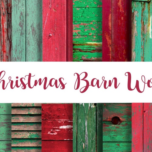 RUSTIC CHRISTMAS Digital PAPER Printable Barn Wood Texture | Etsy