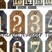 CONCRETE NUMBER TAGS - Instant Download Digital Stone Cement Numbered ...