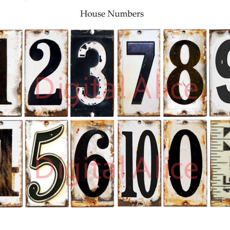 Old Numbers - Etsy