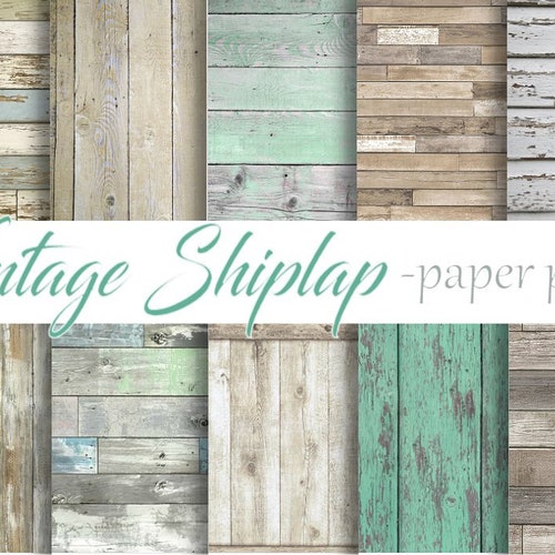 Weathered WOOD DIGITAL PAPER Printable Papers Rustic - Etsy