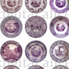 VINTAGE THREAD SPOOL Labels Printable Craft Circles - Instant Digital ...
