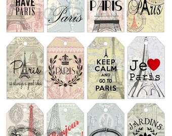 Eiffel Tower Tags | Etsy