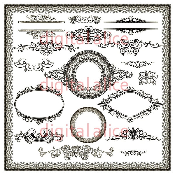 Fancy Digital Frames - Etsy