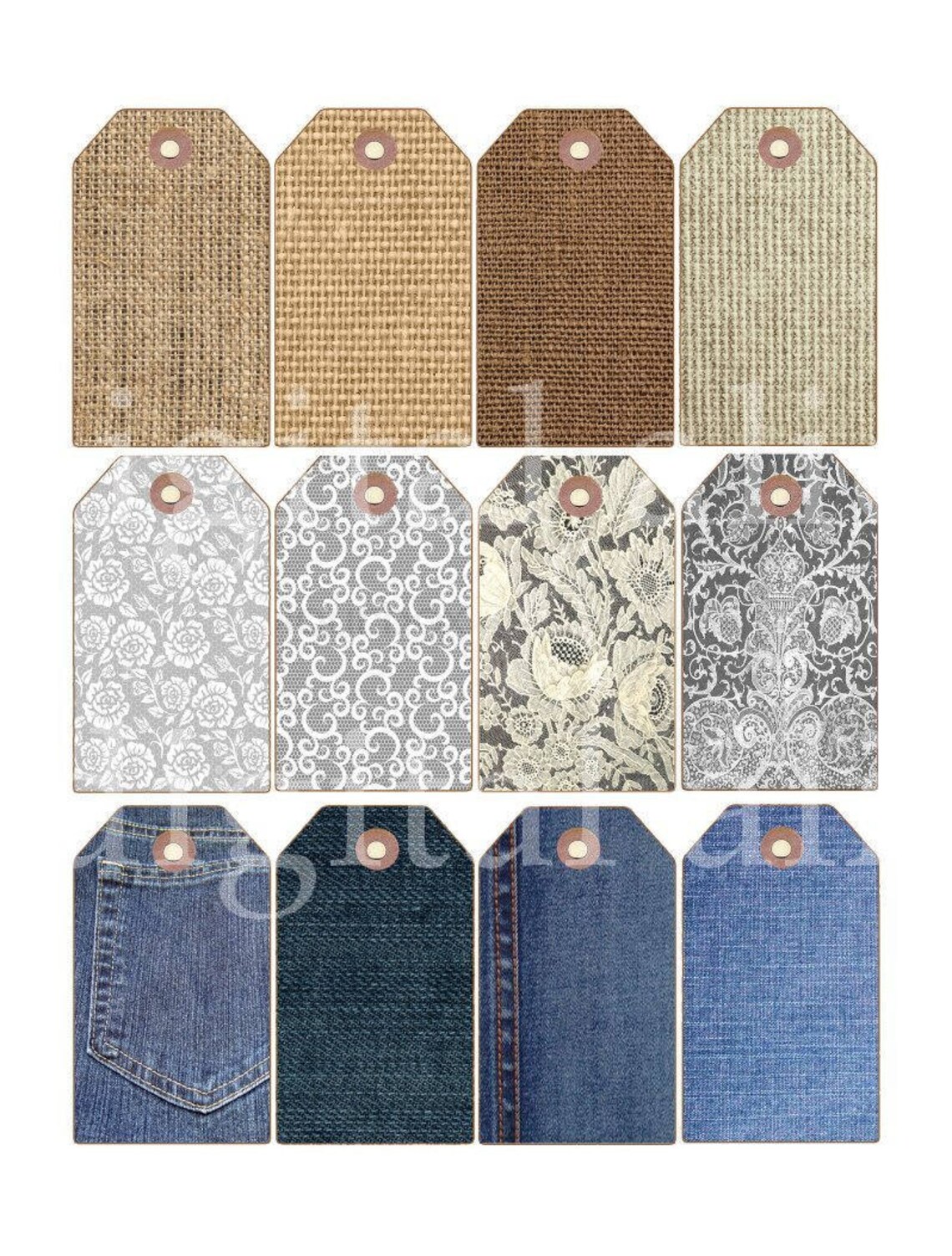 China Blue PRINTABLE GIFT TAGS Canton Blue Willow Digital - Etsy