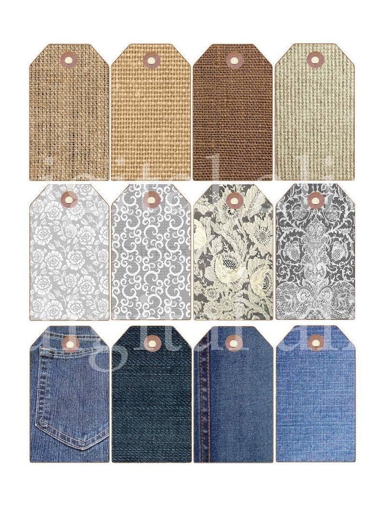 China Blue PRINTABLE GIFT TAGS Canton Blue Willow Digital - Etsy