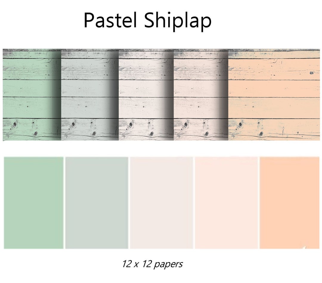 Pastel Shiplap WOOD DIGITAL PAPER, Printable Papers, Rustic Wood ...