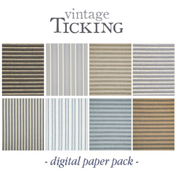 Ticking Fabric - Etsy