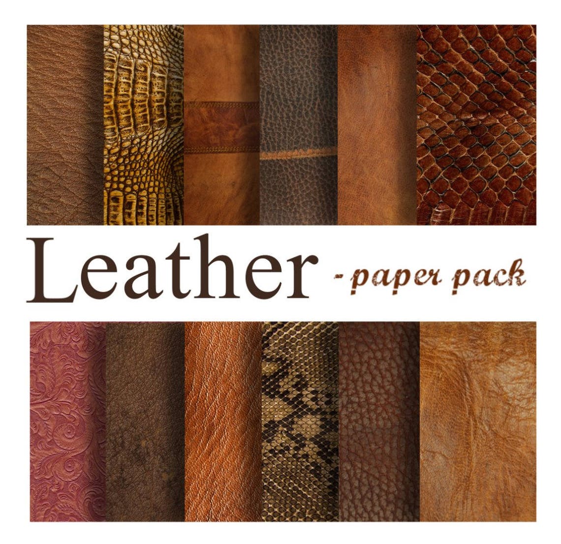 LEATHER DIGITAL PAPER Printable Papers Leathers Texture - Etsy