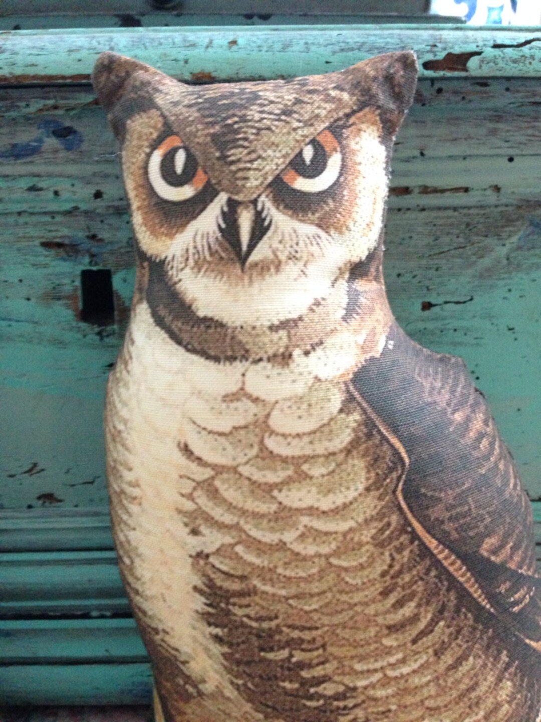 Primitive HOOT OWL Cloth DOLL 1892 Reproduction Litho Rag Doll Pillow ...