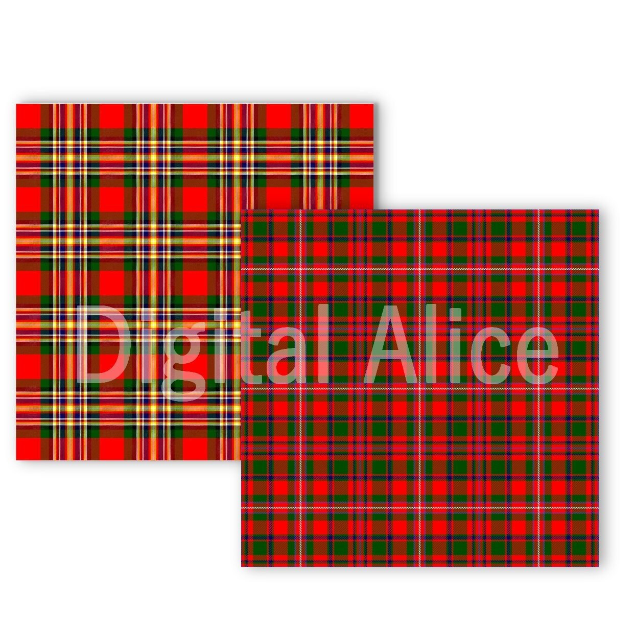 Custom Clan TARTAN PLAIDS Scottish Tartans Digital Paper | Etsy