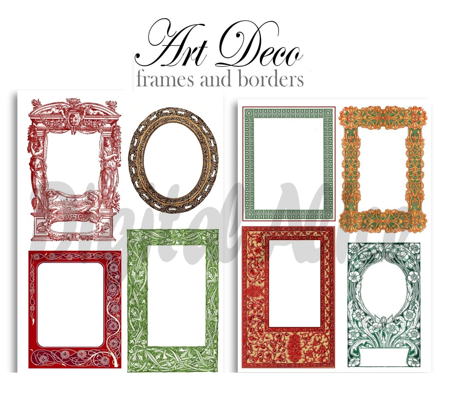 Art Nouveau Borders And Frames