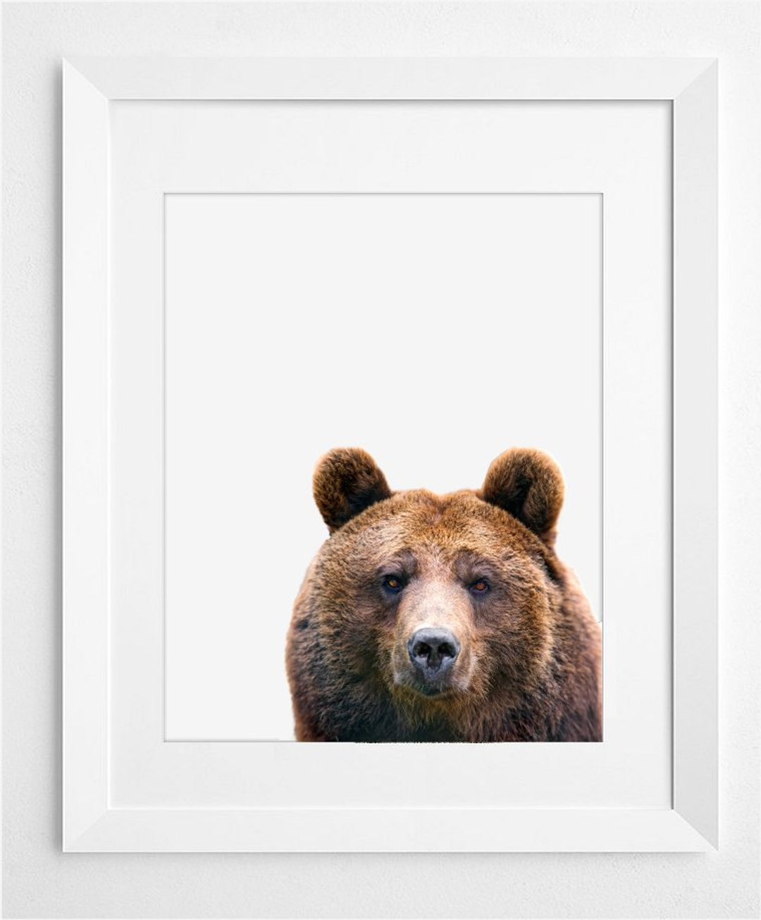 Digital BROWN BEAR PRINT -instant Download Digital Printable- Modern ...