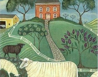 Folk Art Sheep | Etsy