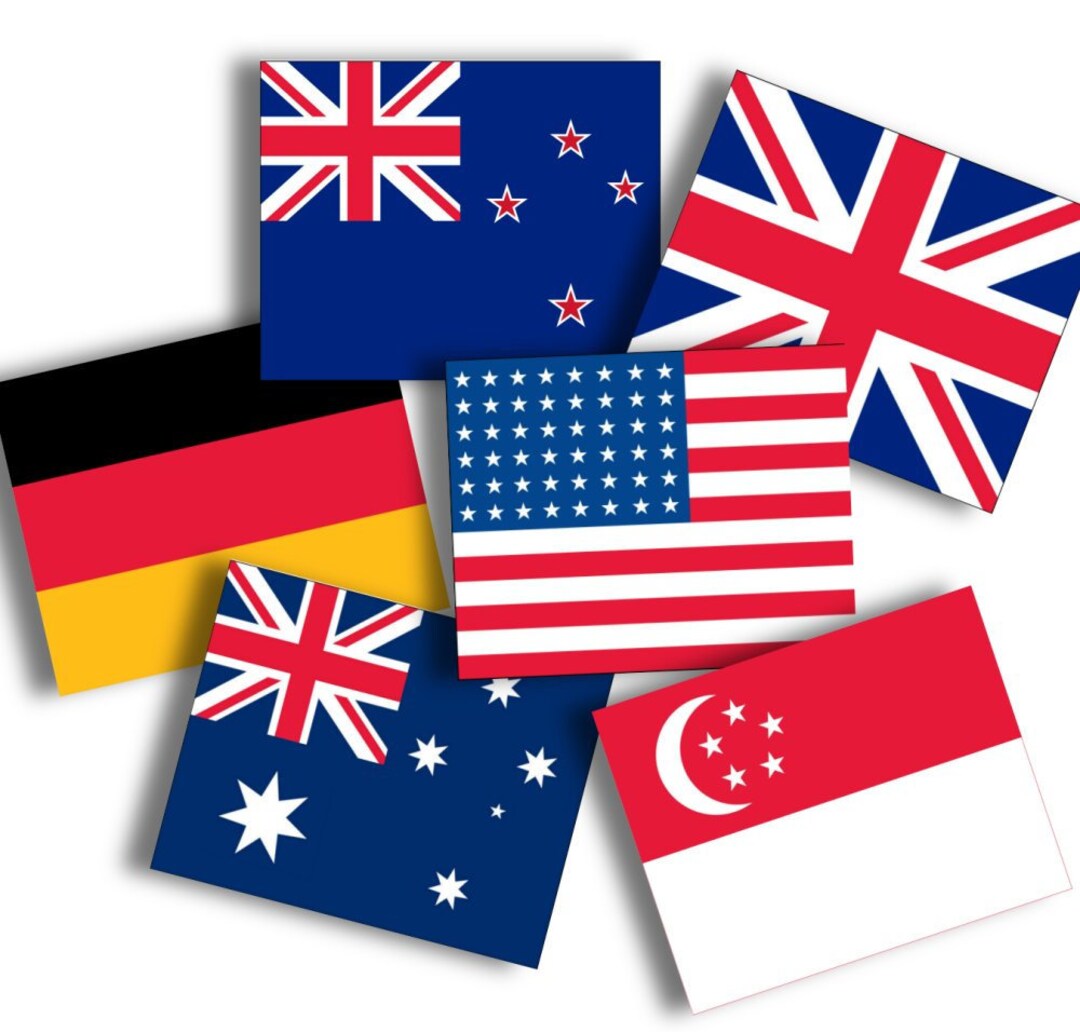 PRINTABLE FLAGS - Digital Paper Pack - Instant Download - USA, Great ...