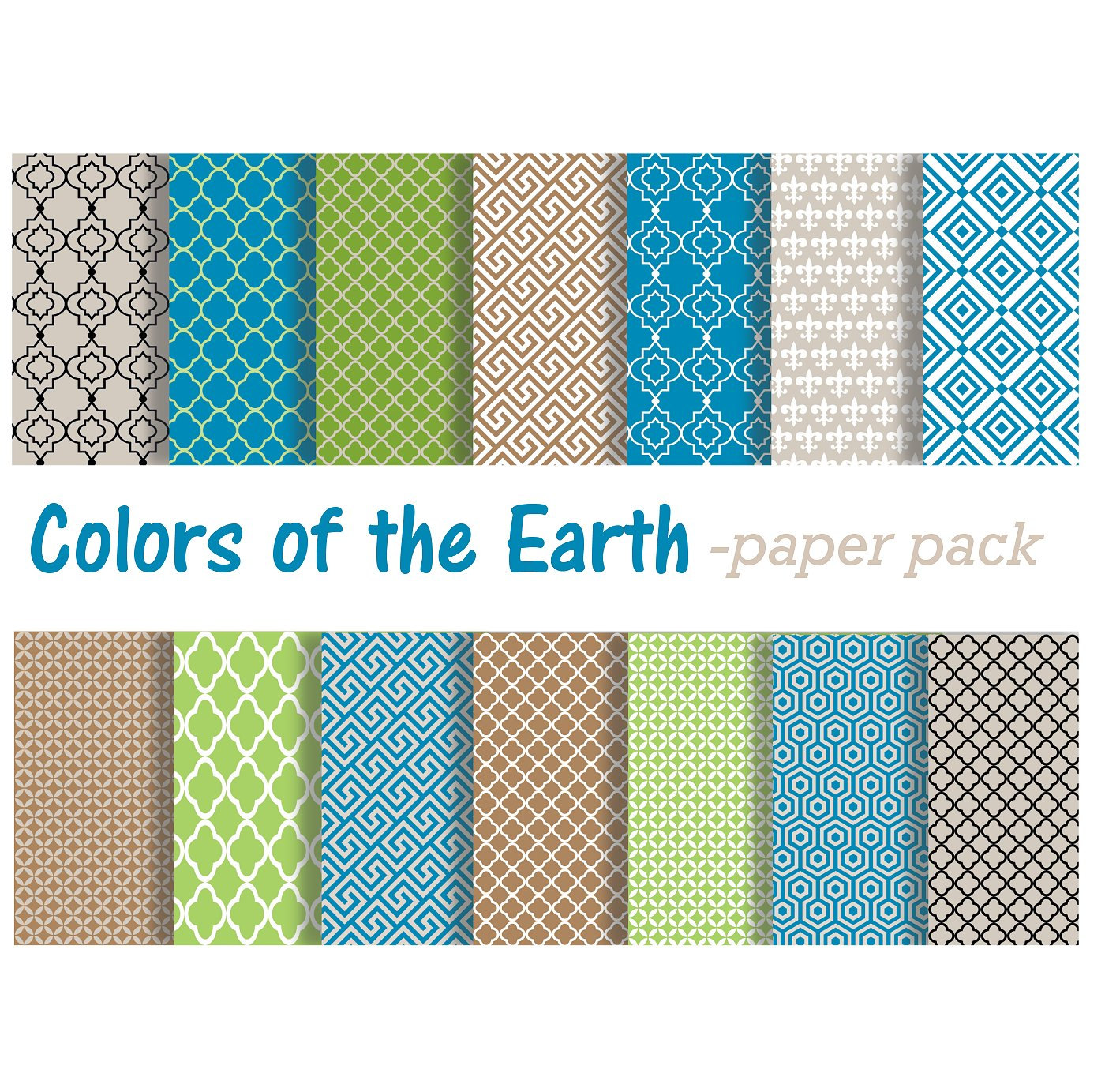 FALL WEDDING COLORS Paper Pack Digital Papers 14 Earthy - Etsy