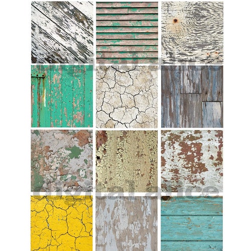 Weathered WOOD DIGITAL PAPER Printable Papers Rustic - Etsy